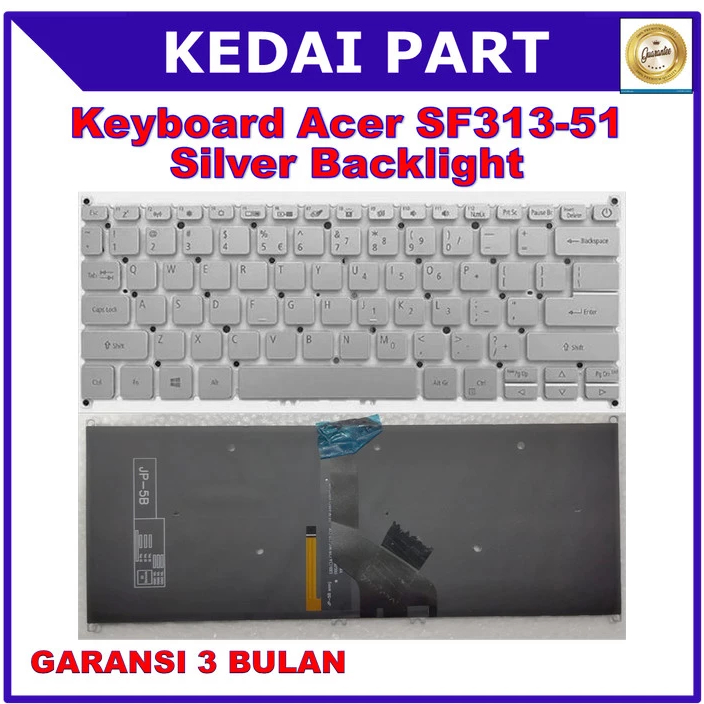 Jual Keyboard Acer Swift 3 SF313-51 SF313 S40-20 SF314-57g Silver ...