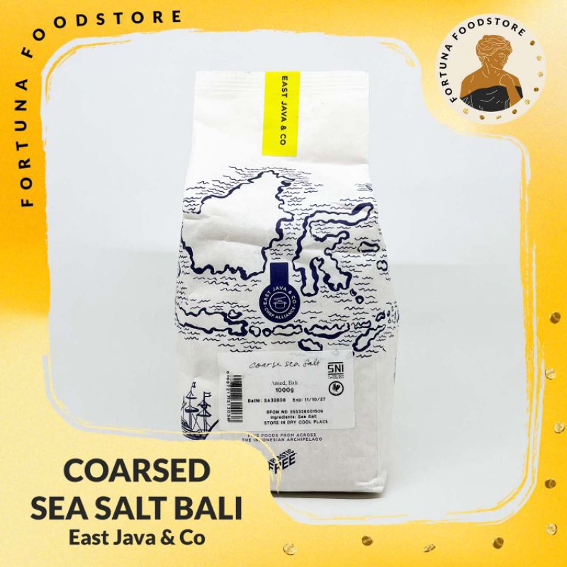 Jual East Java & Co Coarsed Sea Salt Bali Garam Laut Kasar Bali 1kg | Shopee Indonesia