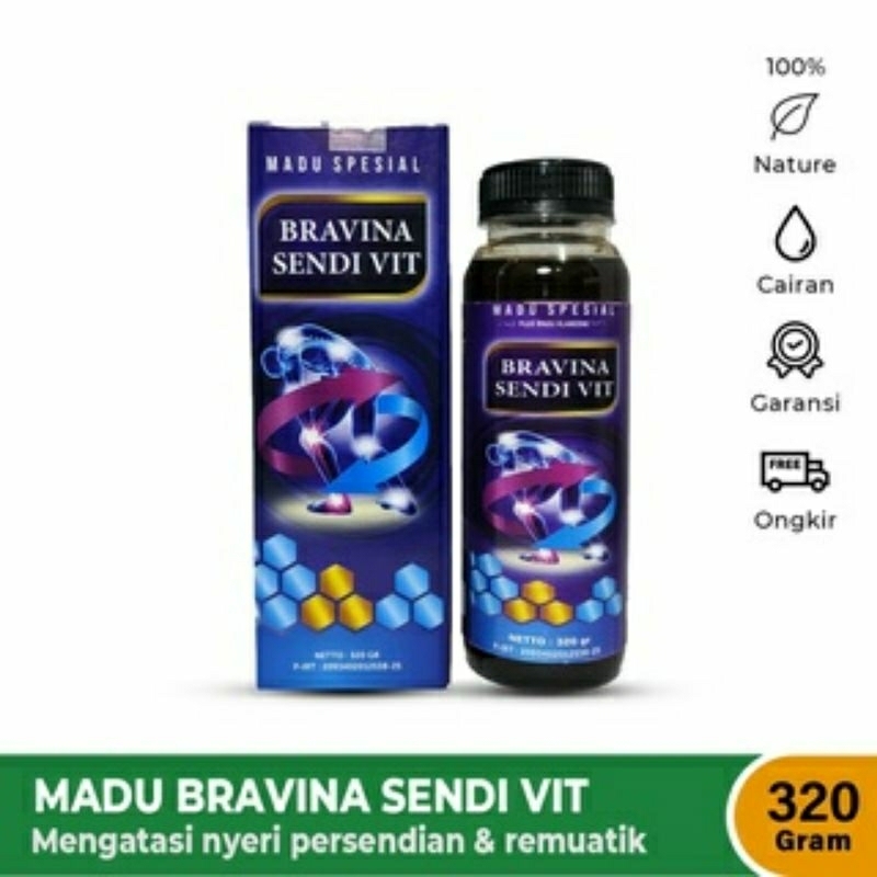 Jual Madu Bravina Sendi vit Plus Klanceng Kesehatan Sendi Tulang Asam ...