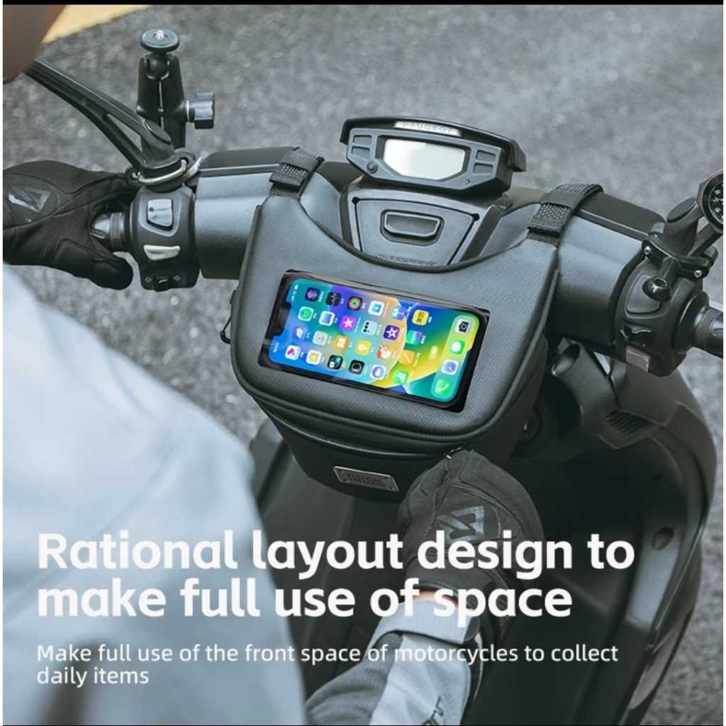 Jual Tas Motor Matic Rockbros B113 Motorcycle Front bag 2L HandleBar ...