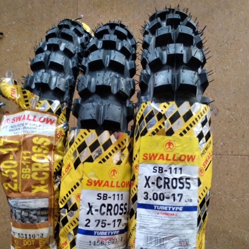 Jual BAN SWALLOW X-CROSS SB111 (2.50 - 2.75 - 3.00 - RING 17 250 - 275 - 300) X CROSS TRAIL SB ...