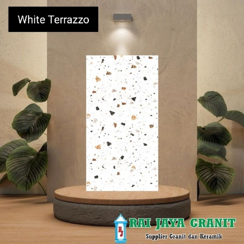 Jual Granit ukuran 60x120 White Terrazzo Valentino gress | Shopee Indonesia