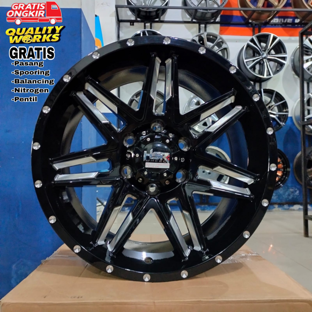 Jual Velg Ring 18 Mobil Hilux Pajero Ranger, Velg Gahar Hsr Wheel Bull ...