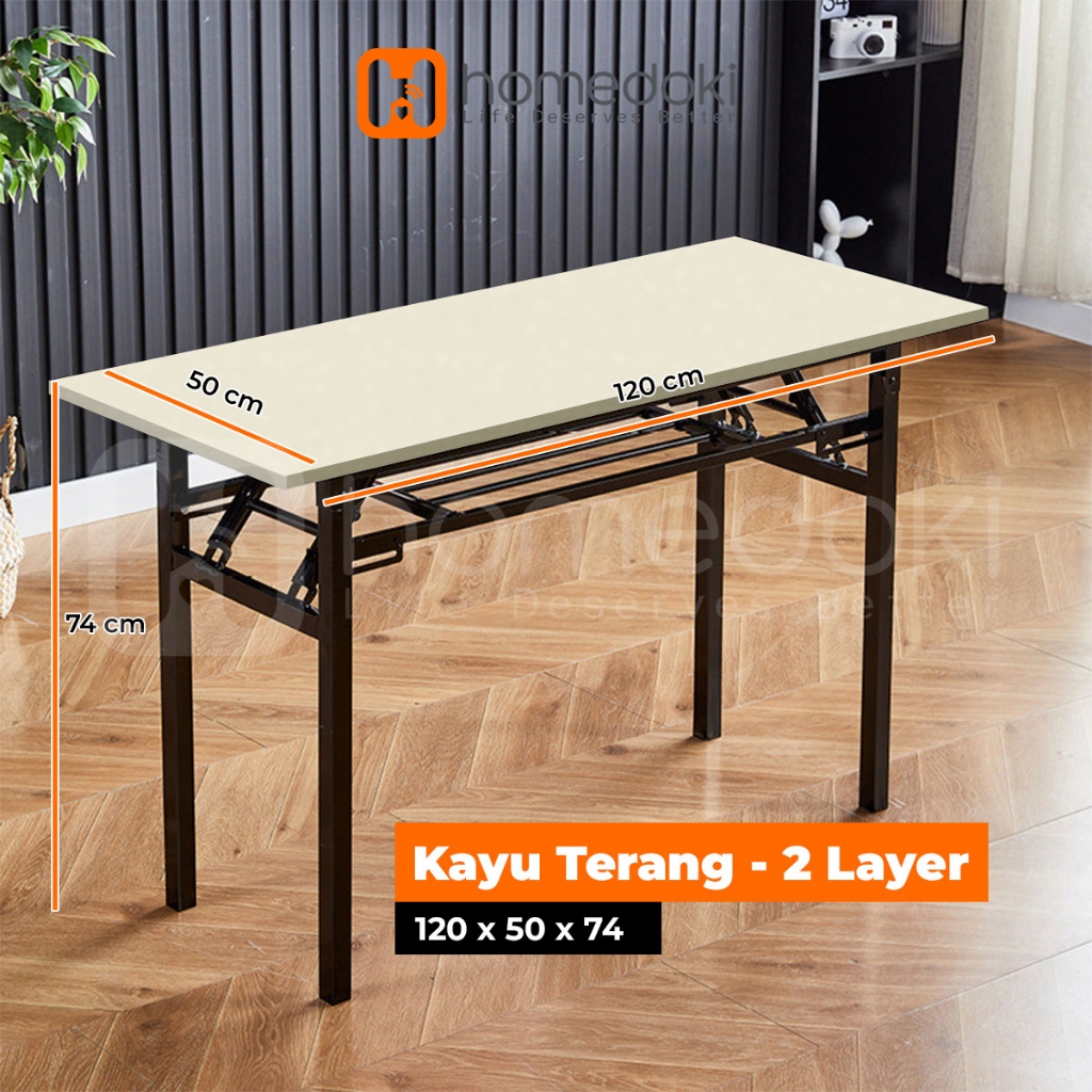 Jual Homedoki Meja lipat Portabel / Meja Belajar / Meja Minimalis /Meja Kantor / Meja Kerja ...