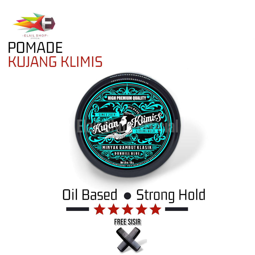 Jual Pomade Oil Based Kujang Klimis Minyak Rambut Pria 50gr | Shopee ...