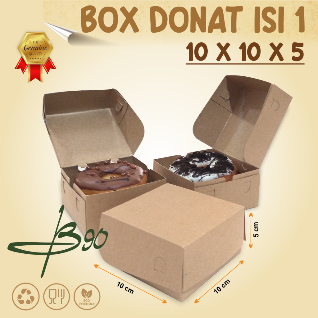 Jual Box Donat / Pancake / Dus Tar isi 1 ukr : 10x10x5 cm isi 50pcs | Shopee Indonesia