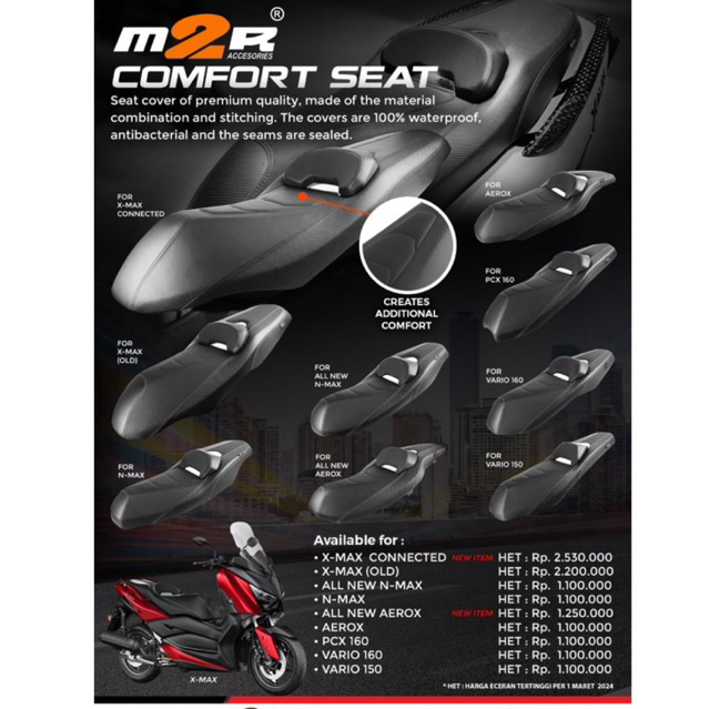 Jual Jok Motor M2R Xmax Nmax Aerox Pcx Vario 150 / 160 | Shopee Indonesia