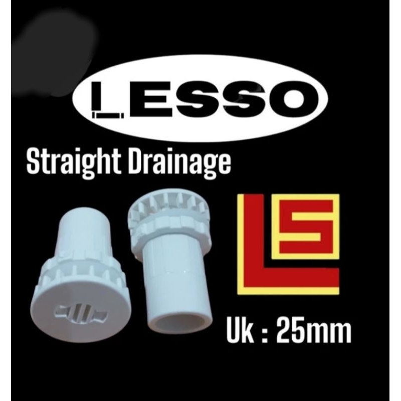 Jual Lesso Straight Drainage / Bottom Drain Pipa U-Pvc By 3 Pawns- 20mm ...