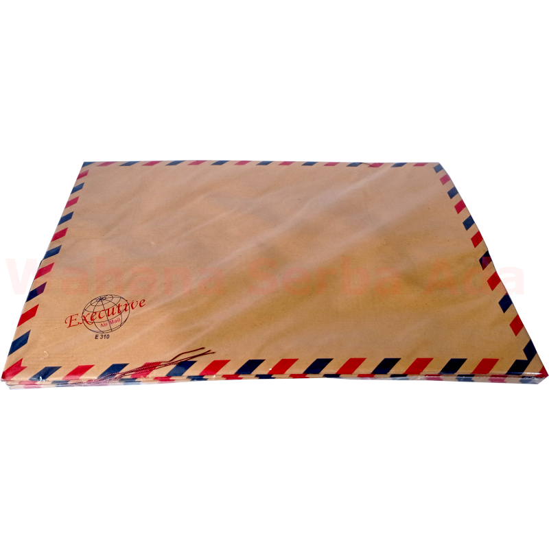 Jual Amplop Coklat Folio Airmail tali Executive 310 isi 10 lembar ...