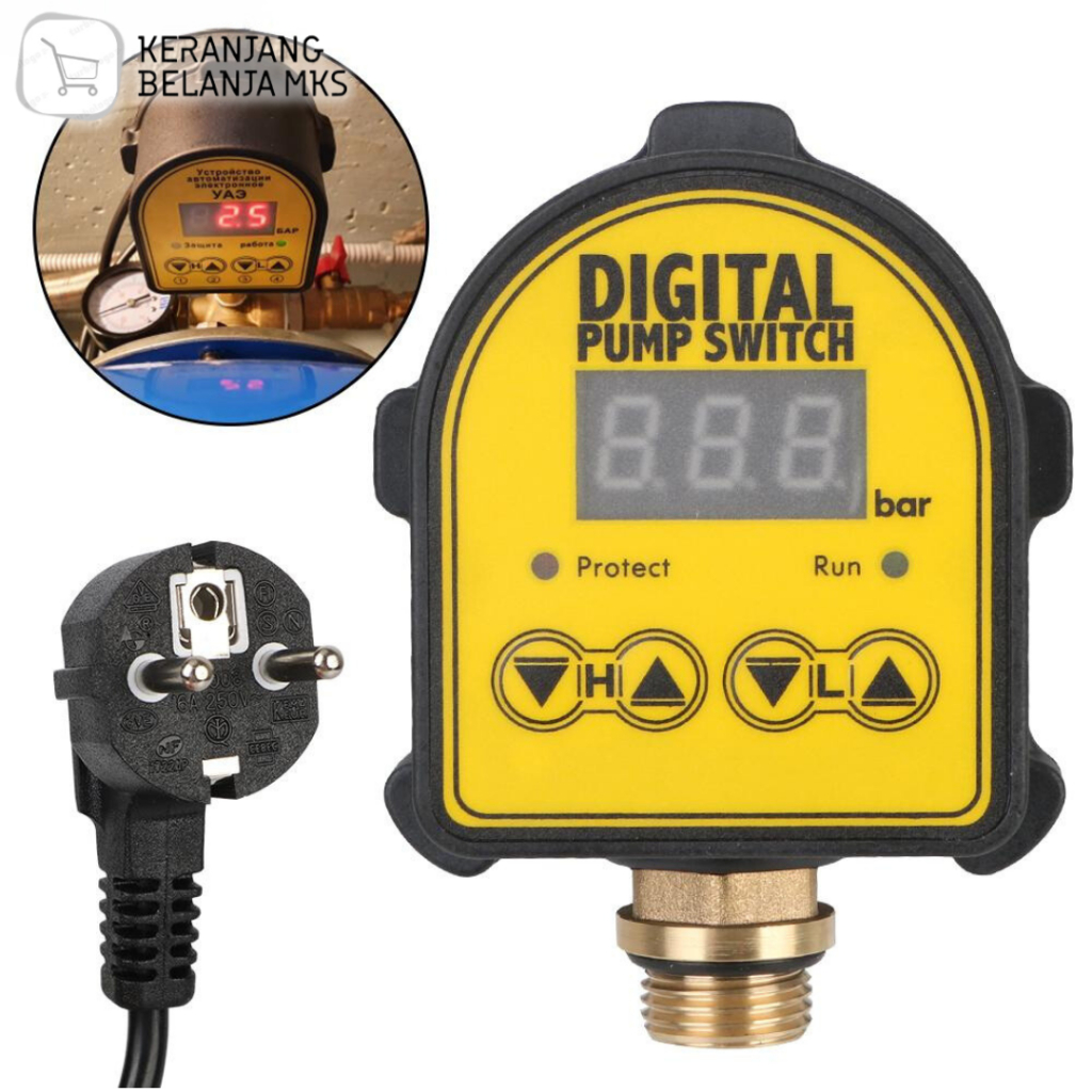 Jual Pengatur Pompa Air Digital Automatic Pump Switch Pressure 220V ...