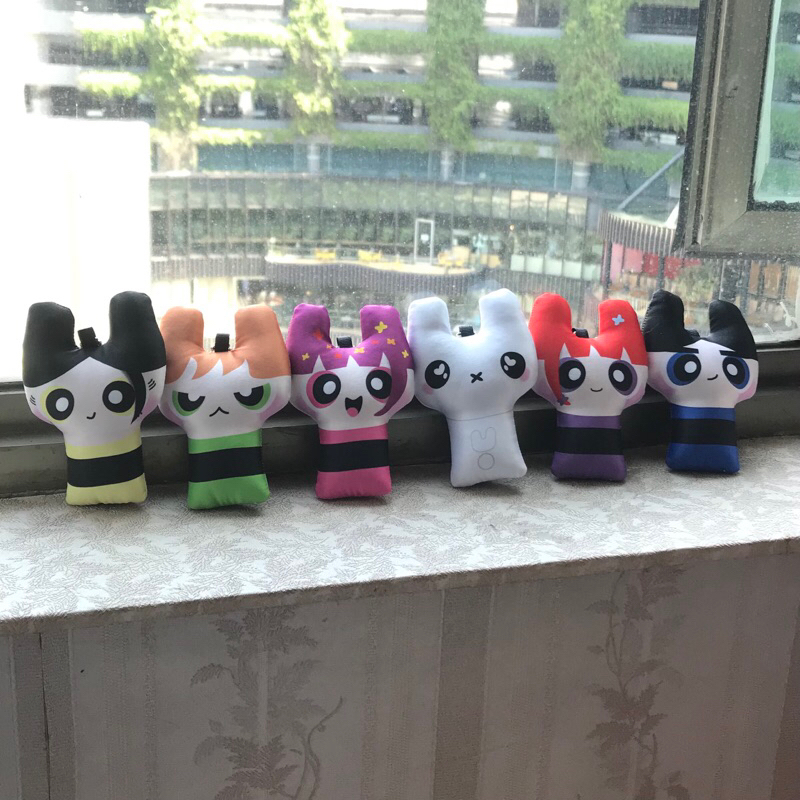 Jual NJZ new jeans member plush keychain powerpuff girls lightstick ...