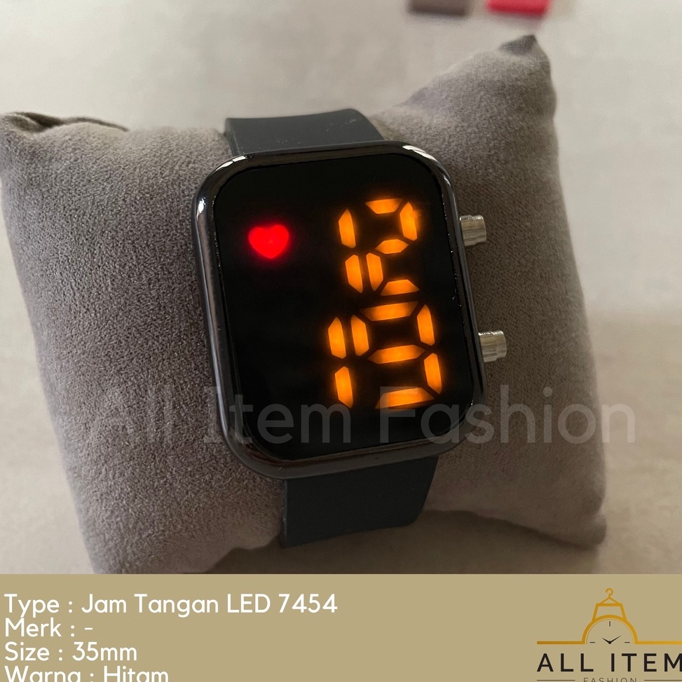 Jual 1111 Brand COD Jam Tangan Digital LED 7454 Rubber Electronic ...