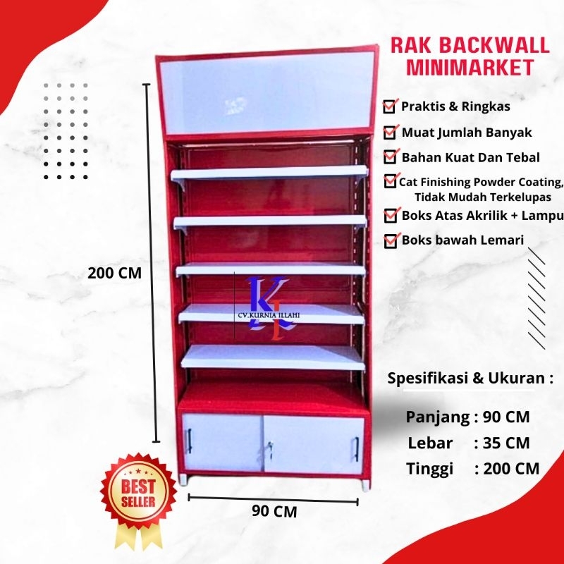 Jual Rak backwall minimarket / Rak swalayan / Rak Besi / Rak Mini ...