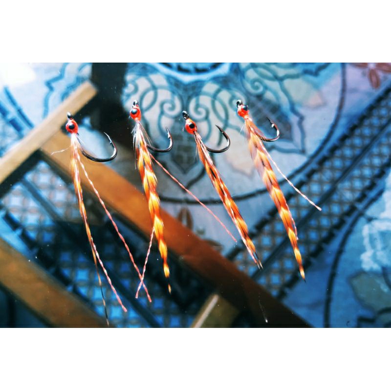 Jual umpan pancing sabiki ampuh dari bulu ayam burik ( 1mata kail ...