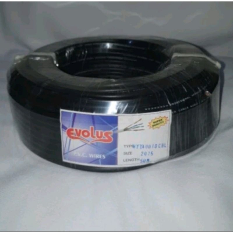 Jual 075 Kabel serabut 2x075 EVOLUS CABLE NYYHYO NYMHYO kabel rambut ...