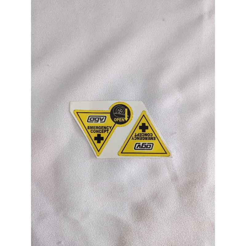 Jual Stiker Helm Sticker Emergency Concept Visor AGV | Shopee Indonesia