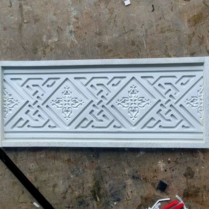 Jual cetakan ornamen dinding masif bahan spon eva diukir dengan mesin ...