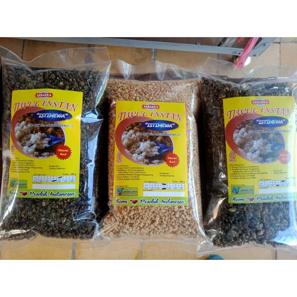 Jual Tiwul Instan ISTIMEWA Tawar Original (Nasi) 400g | Shopee Indonesia