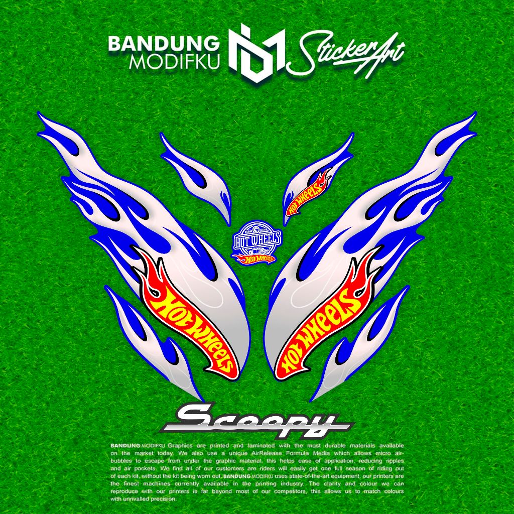 Jual STRIPING ALL SCOOPY 2017-2023 / MOTIF 4 / BANDUNG MODIFKU / STIKER ...