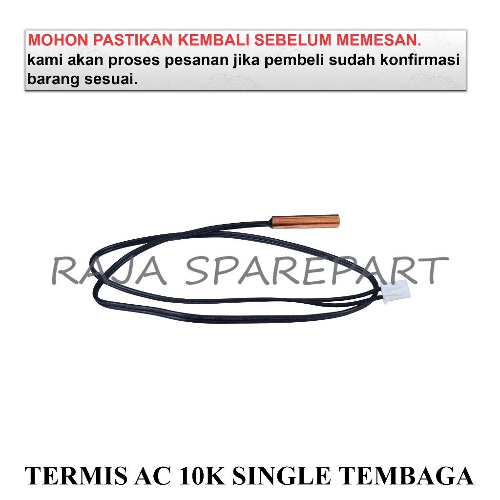 Jual TA10K THERMISTOR AC/TERMIS/ SENSOR AC/TERMIS AC 10K SINGLE TEMBAGA ...