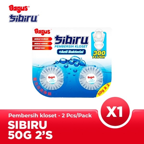 Jual Bagus Si Biru Pembersih Kloset Anti Bakteri isi 2 - Sibiru Tablet ...