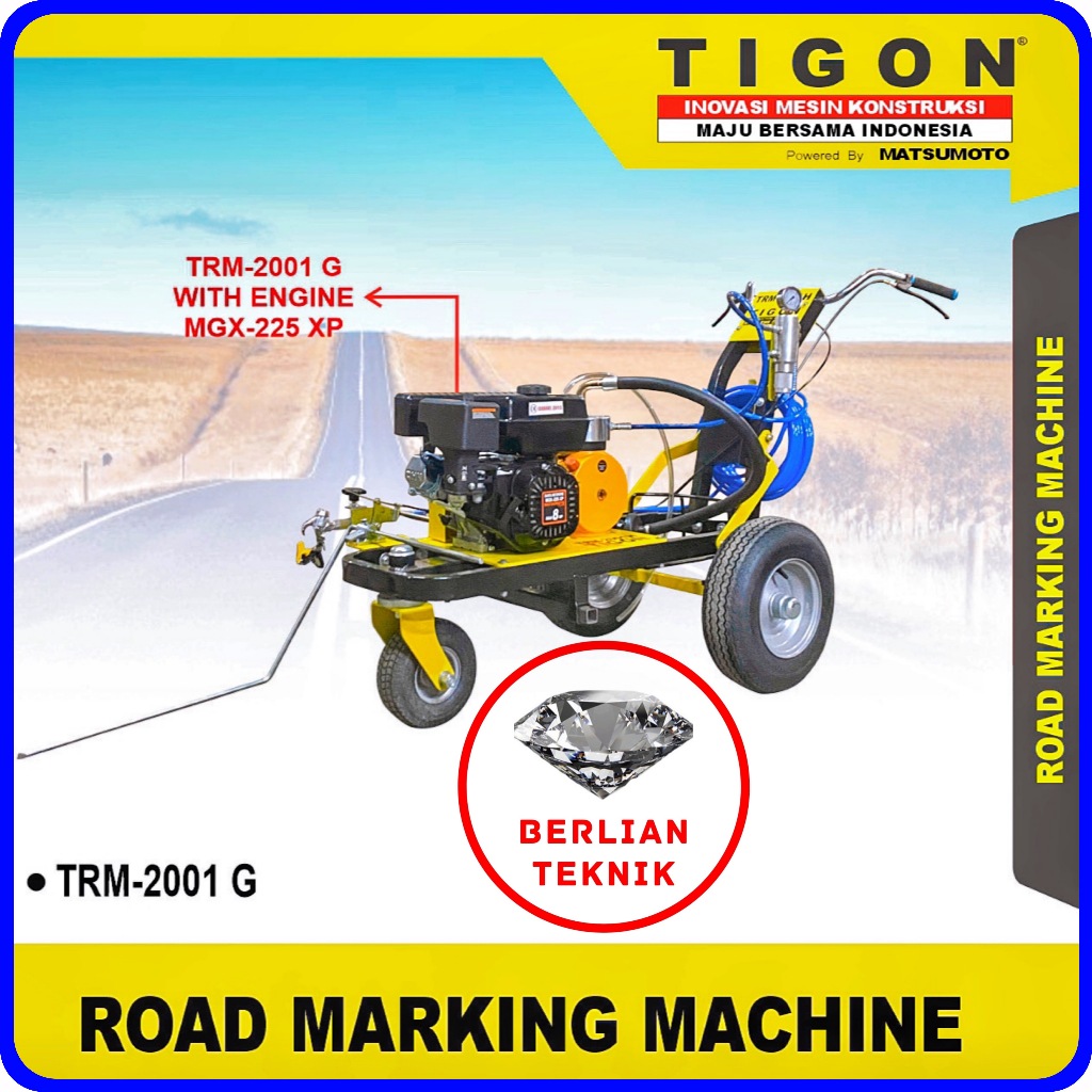 Jual Mesin Cet Marka Jalan Road Marking Machine Tigon TRM 2001 G ...