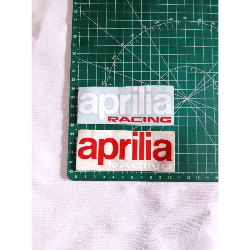Jual Stiker Helm Motor Sticker Aprilia Racing Cutiting Oracal | Shopee ...