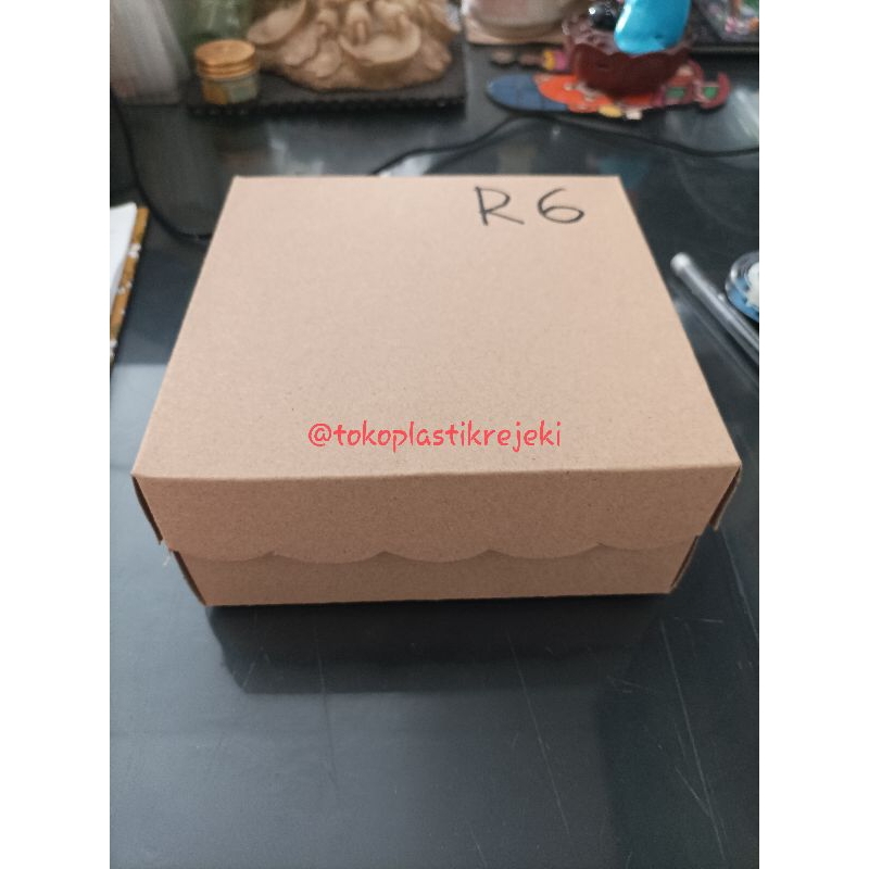 Jual Dus/kotak kue R6, kardus/kotak kue isi 6 dengan ukuran kue ...