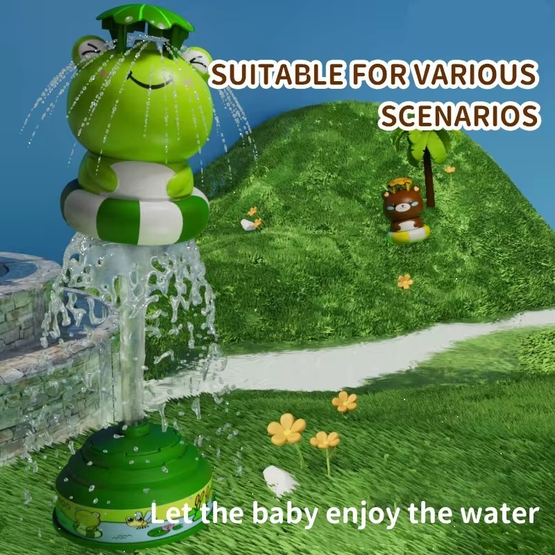 Jual Mainan Roket Jet Air Sprinkler Karakter Hewan Katak Pinguin Bebek ...