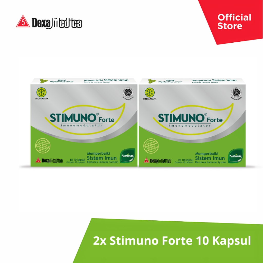 Jual Stimuno Forte Vitamin Dewasa 10 Kapsul - Twin Pack | Shopee Indonesia
