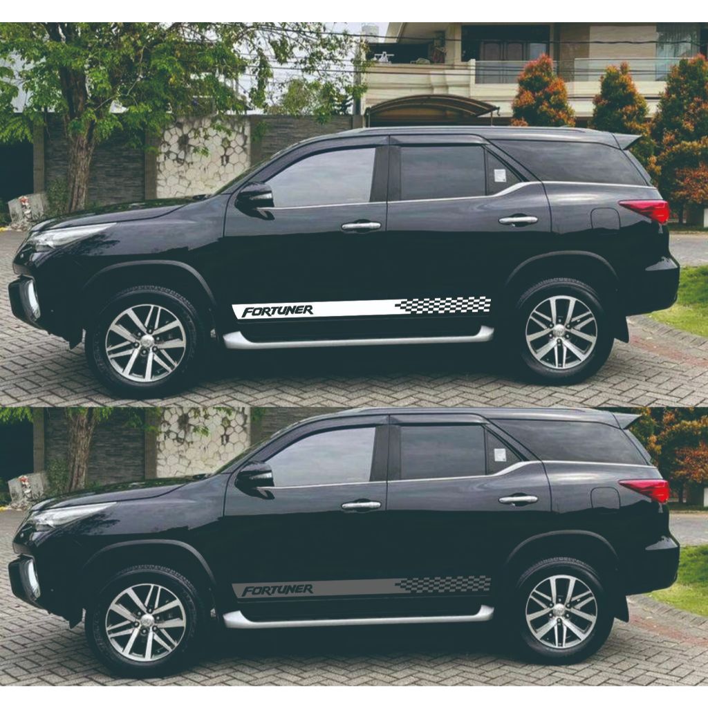 Jual Stiker Cutting Mobil Fortuner Variasi lis Pajero sport minimalis ...