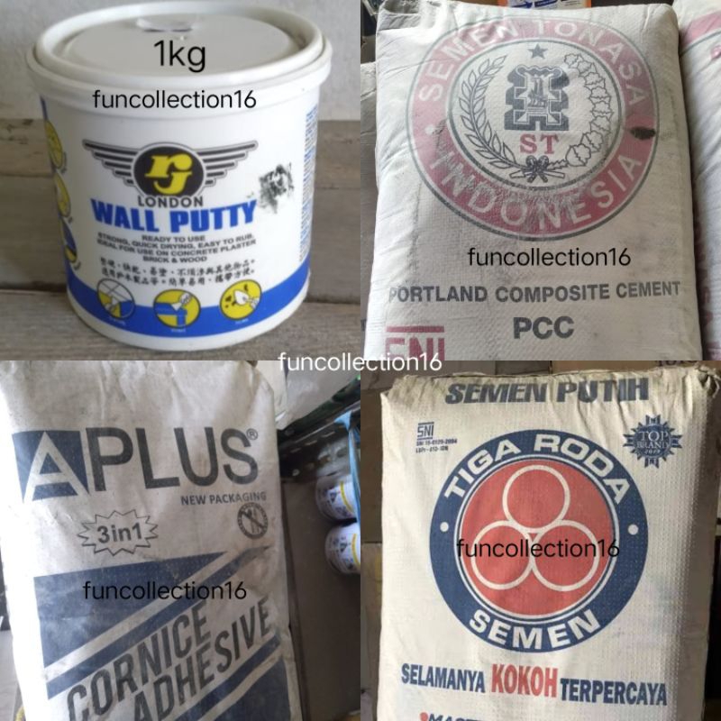 Jual (Per 1KG) Dempul Plamir Tembok Instant Wall Putty RJ London 1kg ...