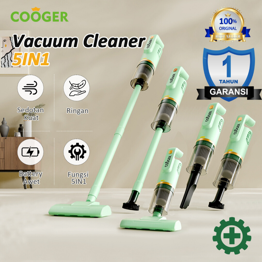 Jual COOGER Vacuum Cleaner Vacuum Lantai Penyedot Debu 5IN1 Dengan ...