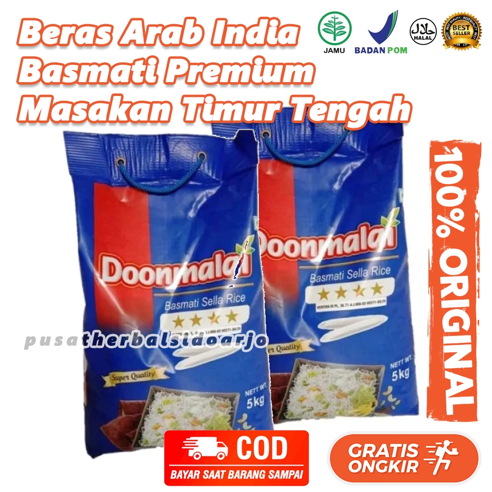 Jual 5kg Beras Basmati Extra Long Sella Rice New Import Beras Arab India | Shopee Indonesia