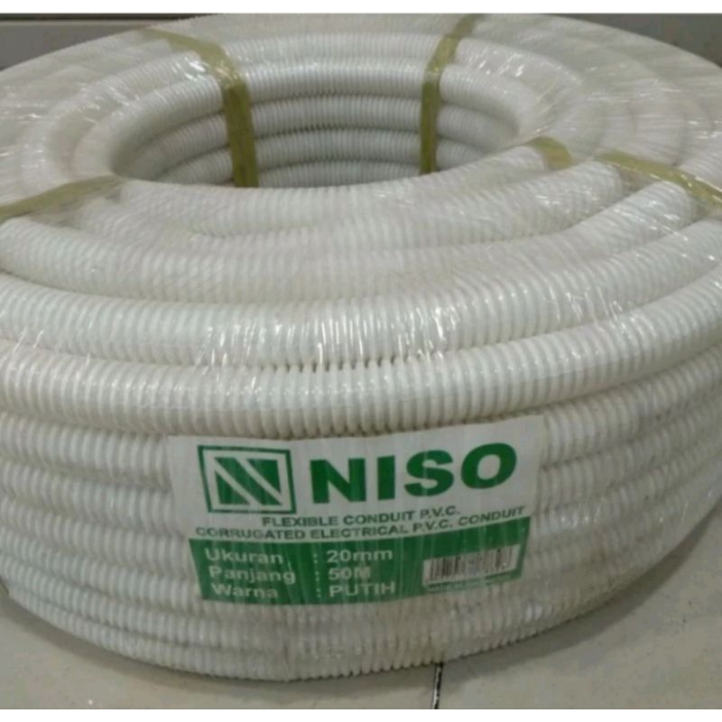 Jual Selang Slang Listrik PVC Fleksibel Flexible Spiral NISO Conduit 20 ...