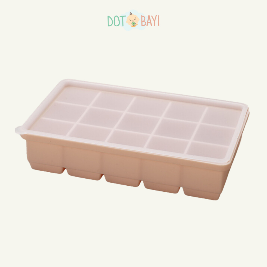 Jual KEIJI (15 Tray) Cetakan Es Batu MPASI Silicon Silikon Ice Cube ...