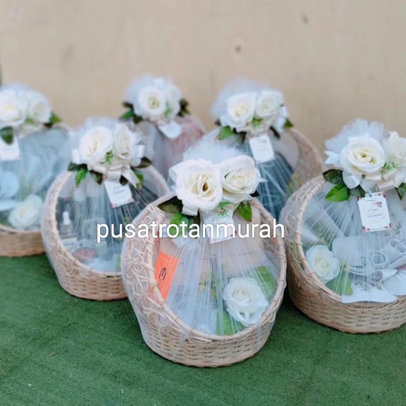 Jual 1 SET ISI 2 PCS KERANJANG MODEL CINCIN FREE TILE DAN BUNGA ...