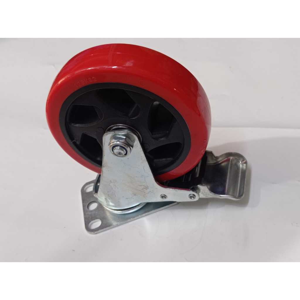 Jual RODA 5 INCH PVC REM 125MM | Shopee Indonesia