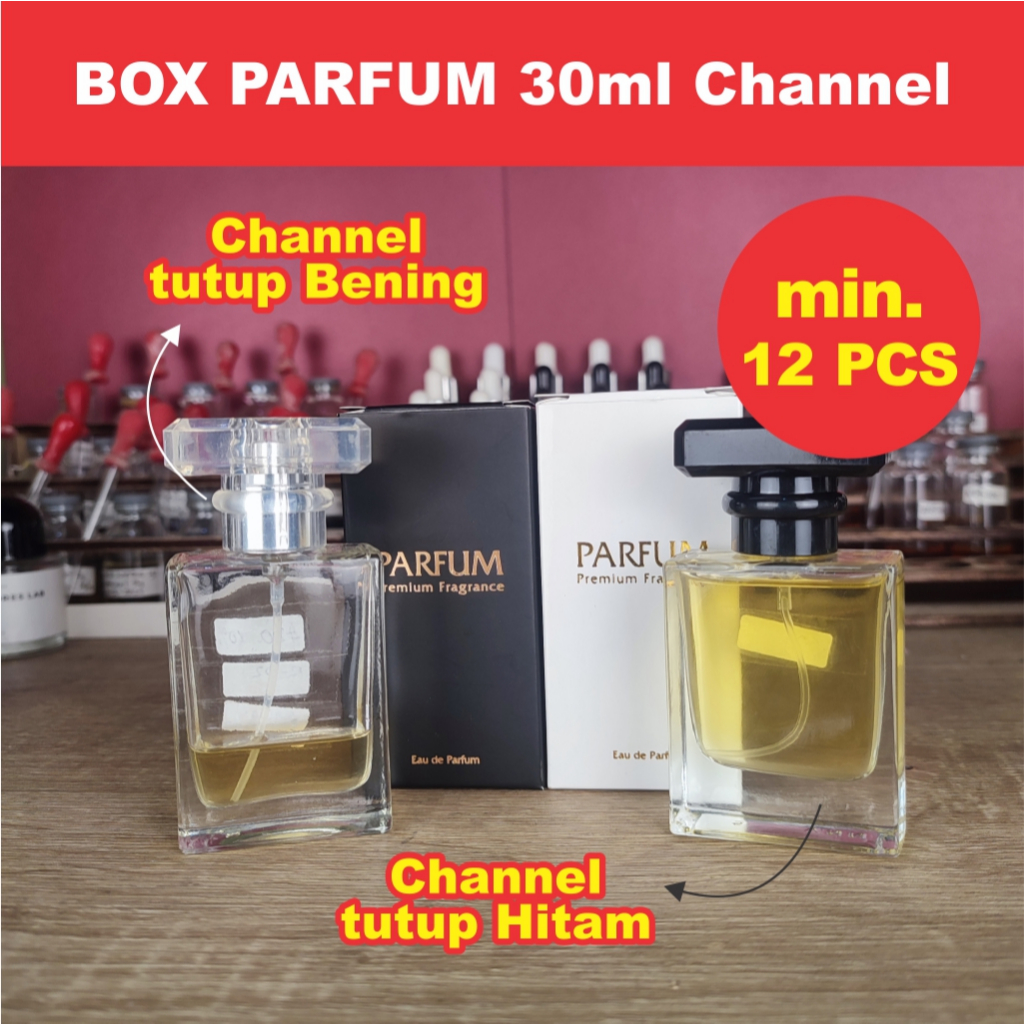 Jual Kemasan Kotak Parfum Box Parfum Kemasan Parfum 30ml model Channel ...