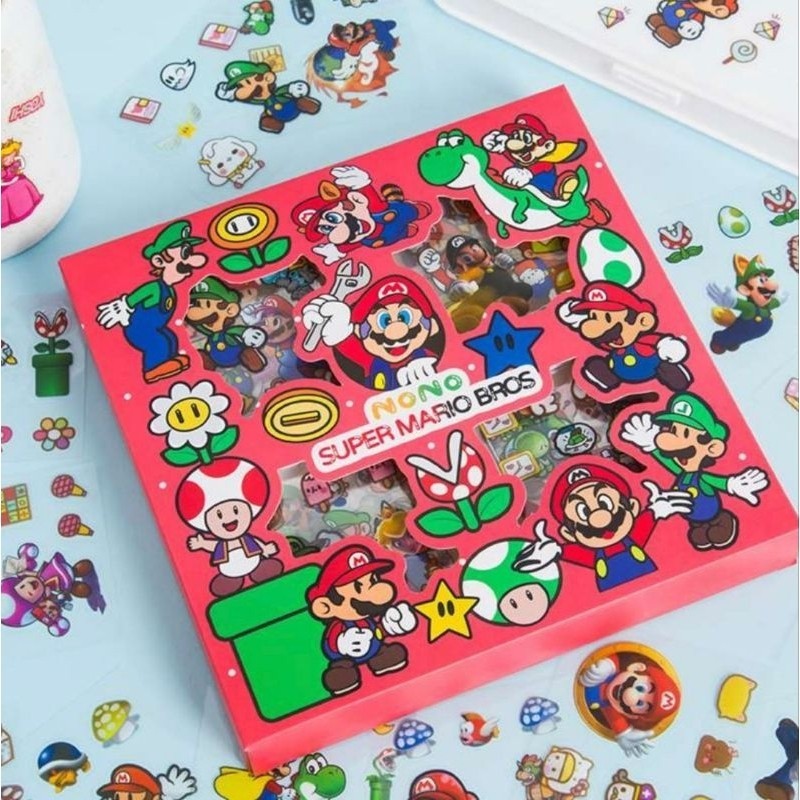 Jual SUPER MARIO BROS Sticker Box NONO / MOMO 2D Dekorasi Anak LAKI ...
