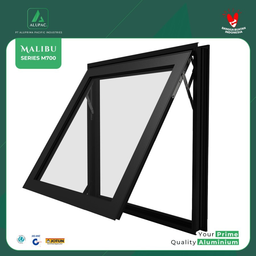 Jual ALUPAC - MALIBU Series M700 Jendela Aluminium Top Hung | Shopee ...