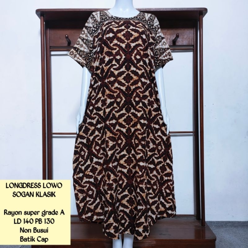 Jual BATIK AIS Daster Panjang Lowo Jumbo Semata Kaki Ld 140 Batik Sogan ...