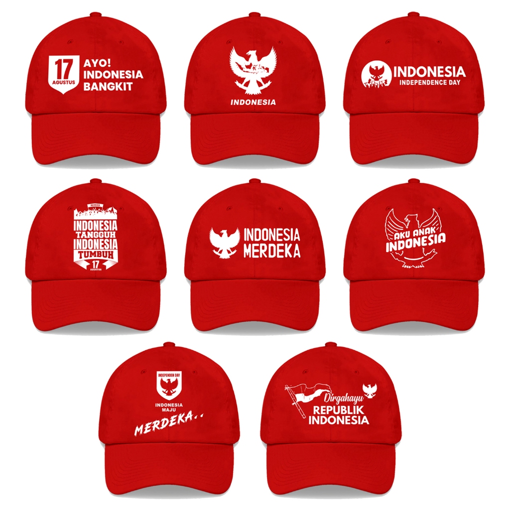 Jual Topi Baseball Anak Couple 17 Kemerdekaan Agustus Indonesia topi ...