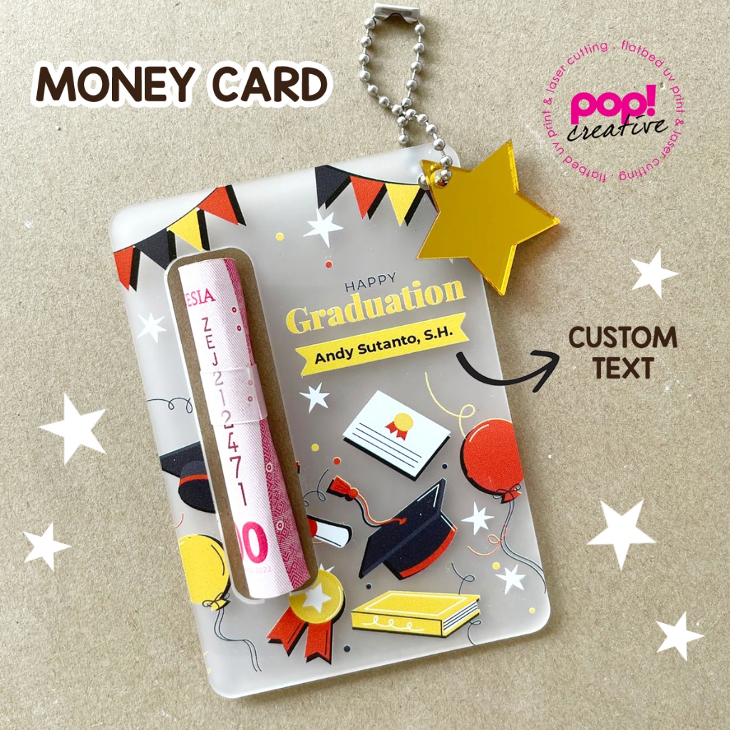 Jual Money Card Custom Kado Birthday Wisuda Wedding Angpao Tempat Uang ...