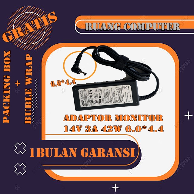 Jual Adaptor LCD LED Monitor Samsung 14V 3A | Shopee Indonesia