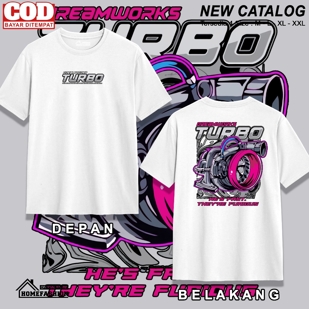 Jual Kaos TURBO Kaos mobil Otomotif DREAMS WORK TURBO POWER | BAJU KAOS ...