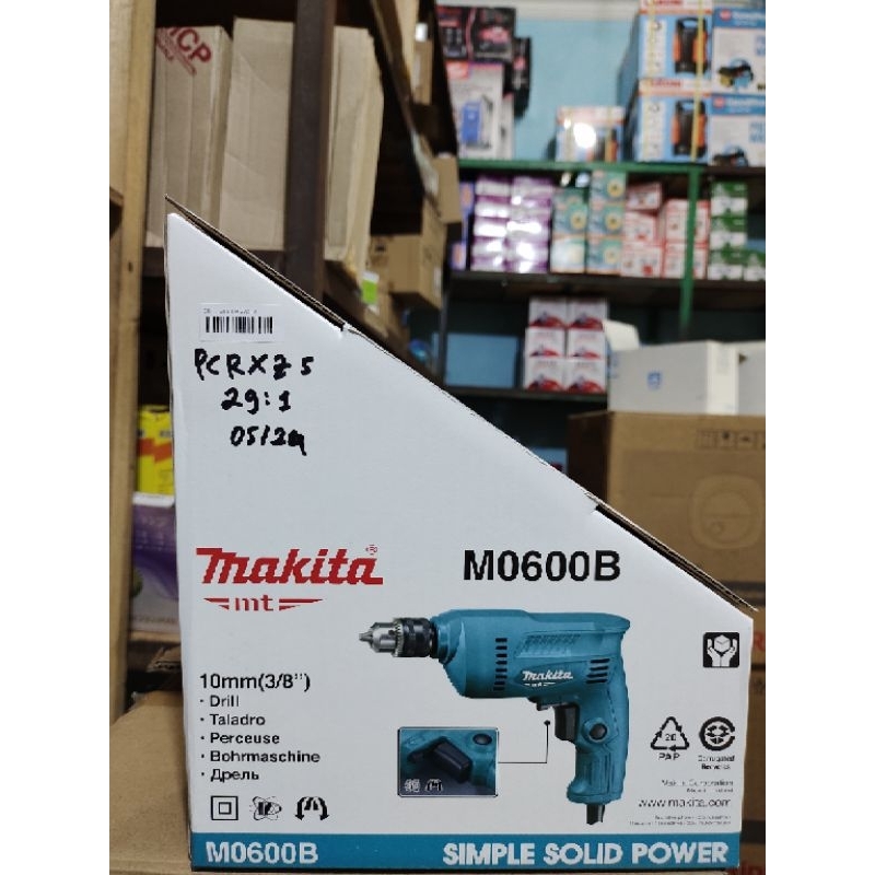 Jual MAKITA M0600B Mesin Bor 10mm Besi Kayu Elektrik Drill | Shopee Indonesia