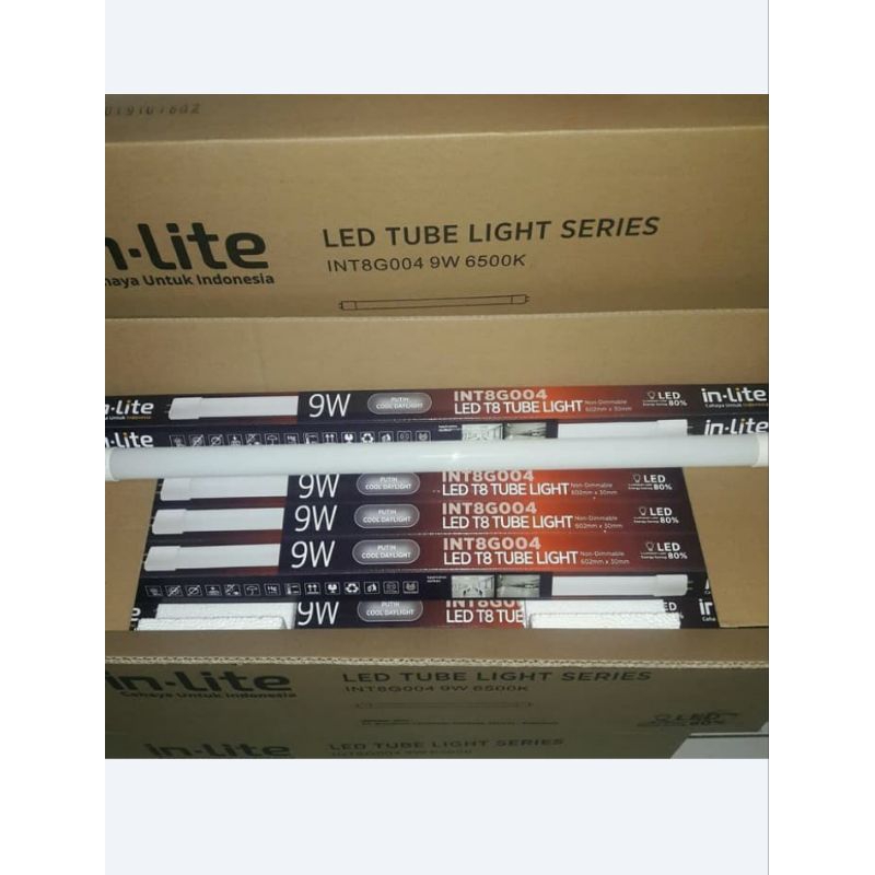 Jual Lampu T8 Inlite 9W TL Neon LED IN-LITE 60CM | Shopee Indonesia