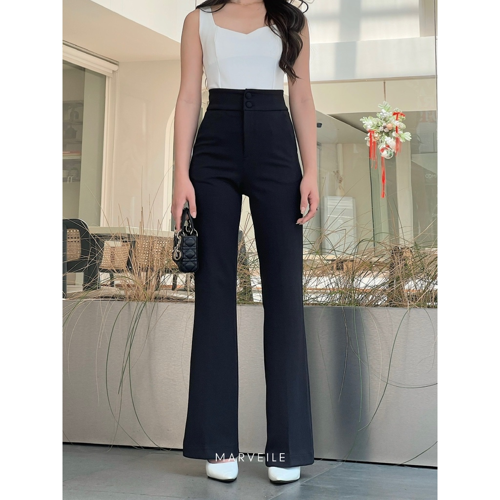 Jual [ Marveile ] Rory Cutbray Highwaist Pants / Cutbray Pants Wanita ...