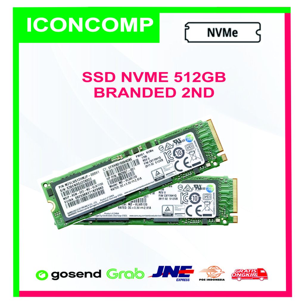 Jual SSD NVME 512GB BRANDED 2ND | Shopee Indonesia